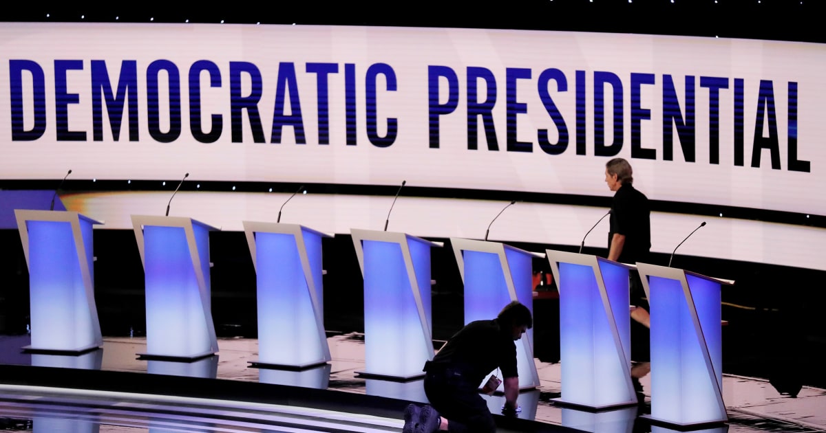 Biden's surrounded at the next Democratic debate