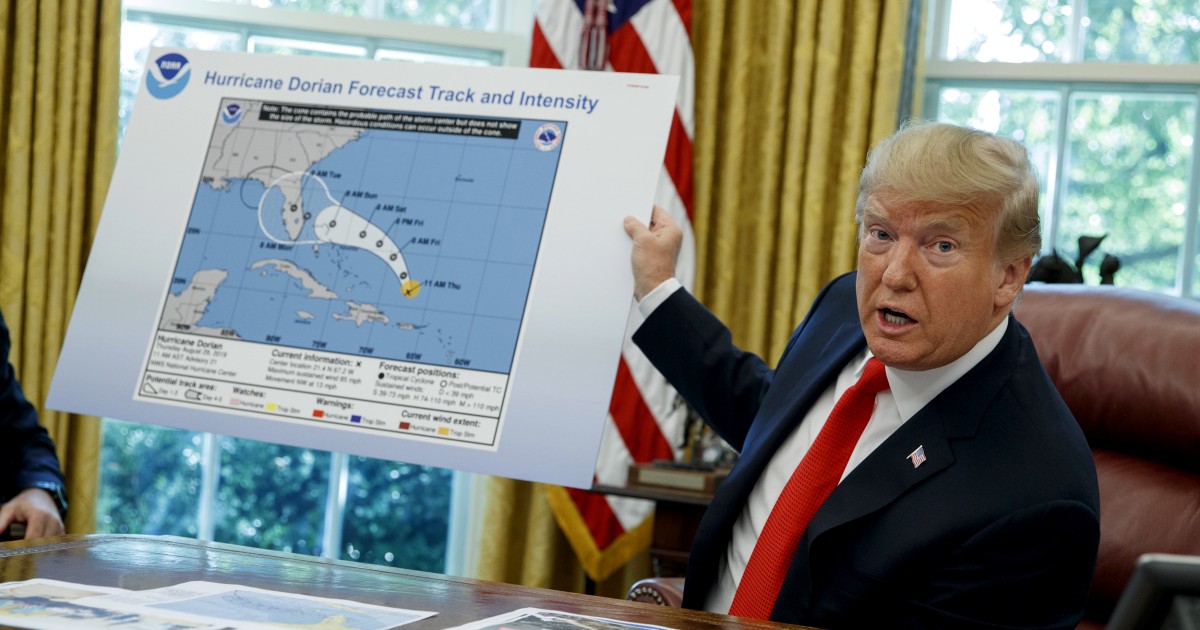The Sharpie is mightier: Trump mocked after that map of Dorian's path