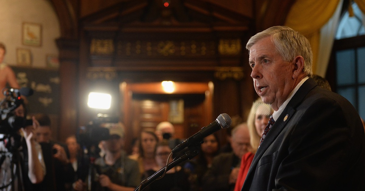 Missouri Gov. Mike Parson signs legislation banning abortions at 8 weeks