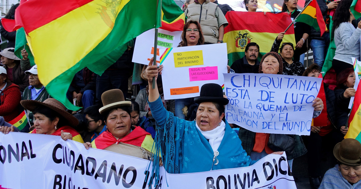 Protests, outrage over wildfires threaten Bolivian president's re-election