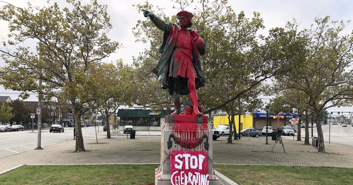 Christopher Columbus statues in Providence, San Francisco vandalized on ...