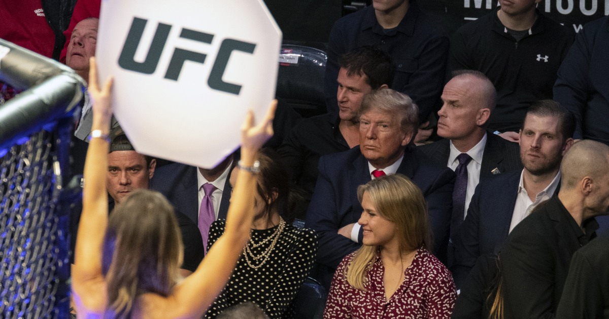 Trump booed, cheered at UFC fight in New York City