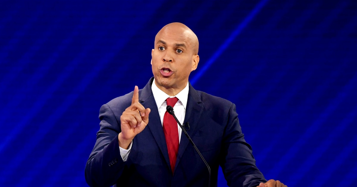 Booker says 'moral moment' must be met with change