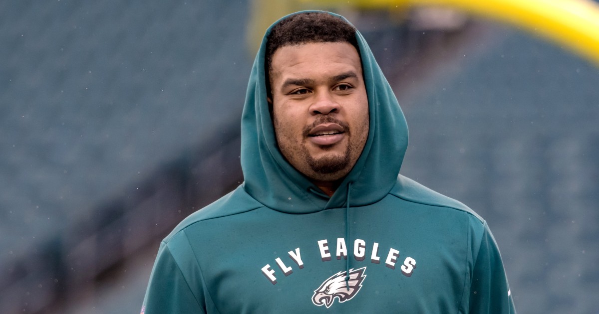 Brandon Brooks of the Philadelphia Eagles couldn't play due to bout ...