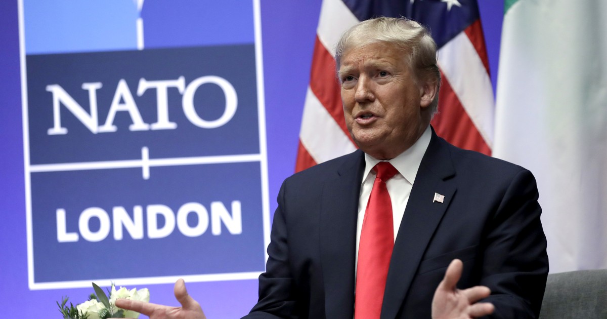 Trump closes NATO by yawning at impeachment hearing: 'It'll be boring'