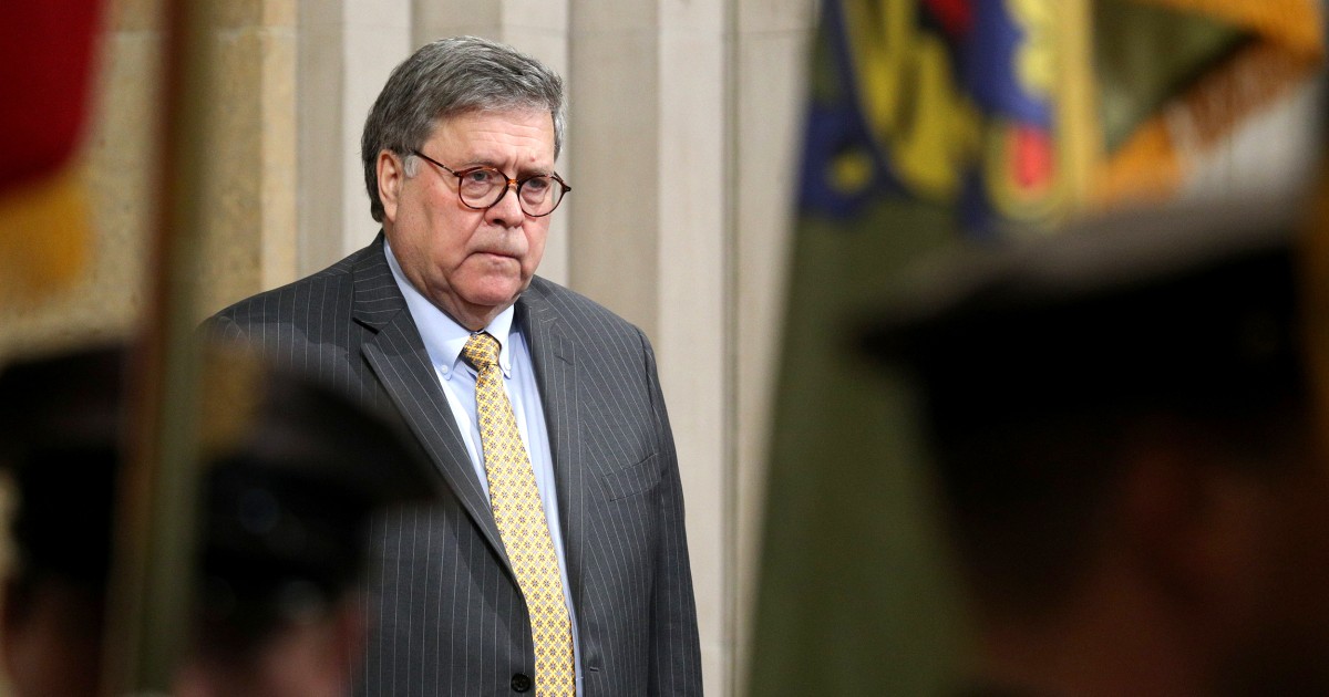 AG Bill Barr accused of suggesting lack of respect for police could ...