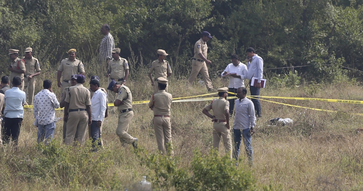 Indian police kill four men suspected of vet's rape and murder, drawing ...
