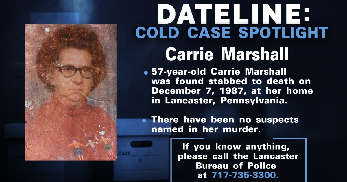 Three decades after 1987 murder of Carrie Marshall in Lancaster ...