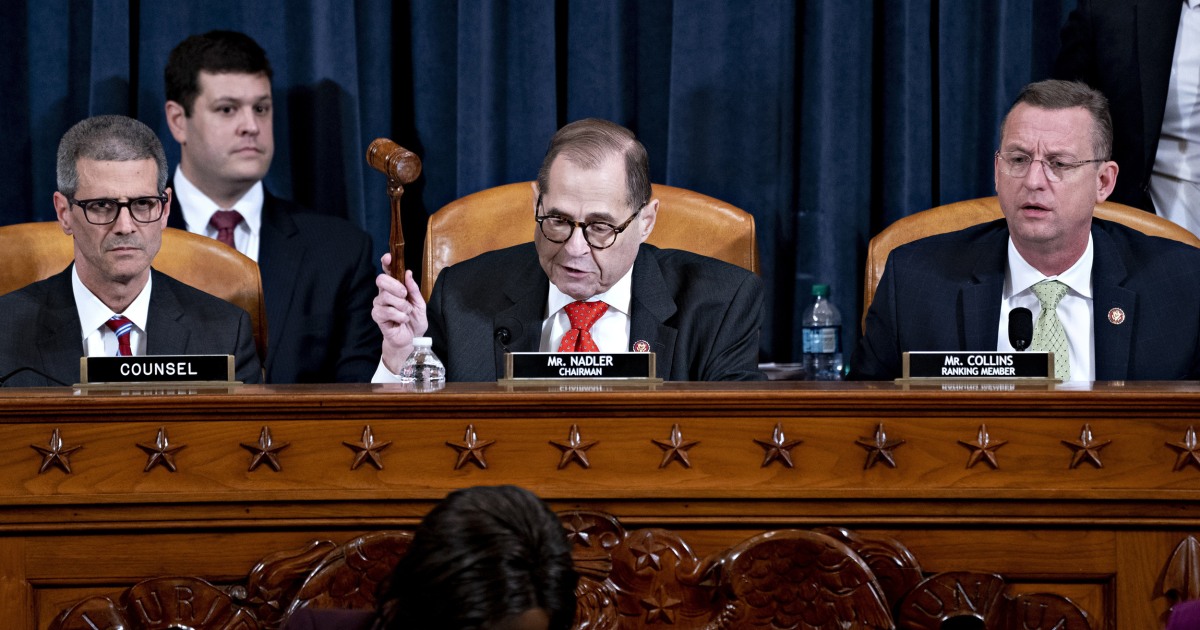 House Judiciary Committee votes to impeach Trump, capping damaging ...