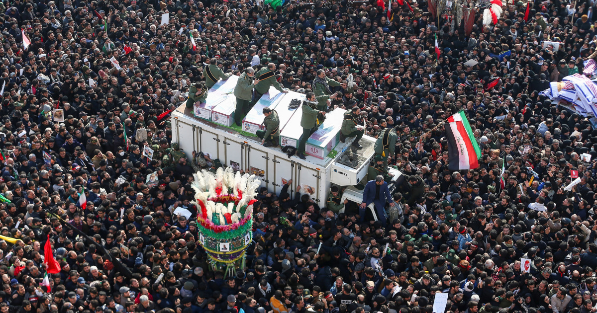 Huge crowds in Iran for Soleimani's funeral, daughter warns U.S. of ...
