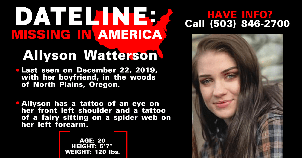 Mother refuses to give up search for daughter Allyson Watterson who ...