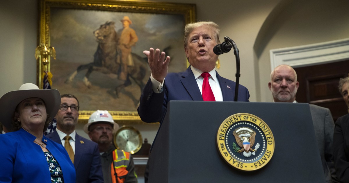 Trump proposes massive environmental rollback to speed approval process