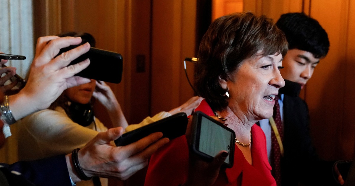 GOP Sen. Susan Collins, facing tough re-election, announces she will ...