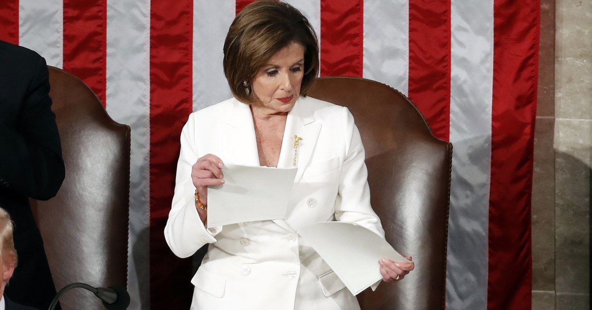 Trump falsely claims Pelosi did something 'very illegal' by ripping up ...