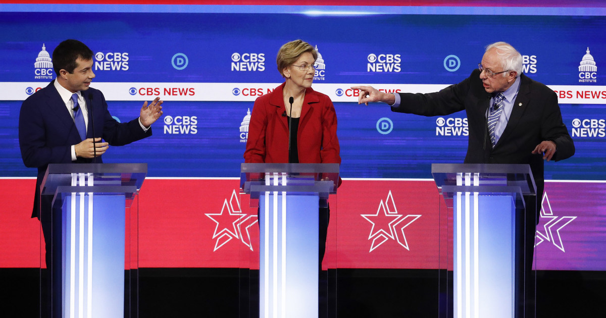 Warren, Buttigieg take Sanders to task for embracing the filibuster
