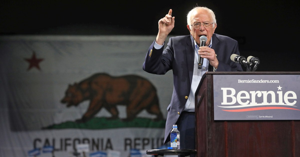 Sanders wins delegate-rich California, NBC News projects