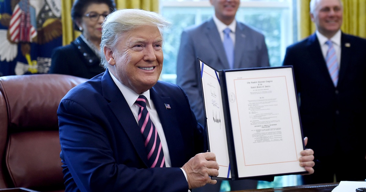 Trump signs coronavirus aid bill as tensions rise over next one