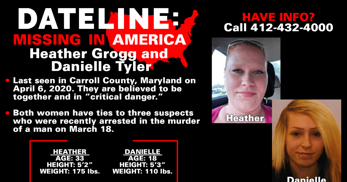 Families worried about two missing Maryland women Heather Grogg and ...