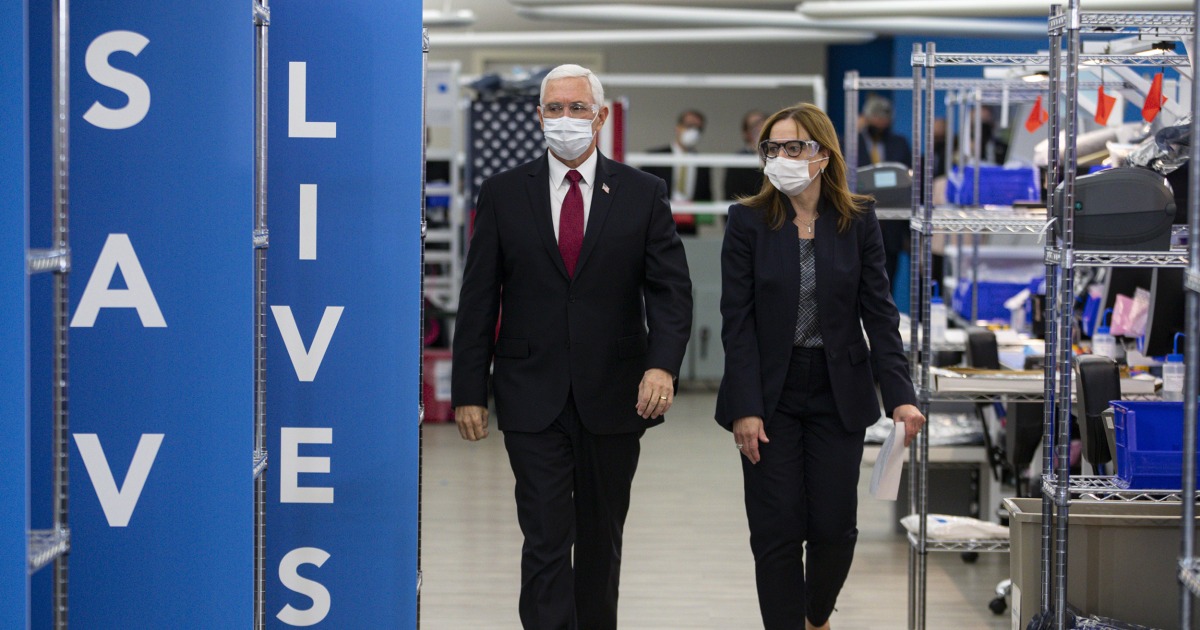 About face: Pence wears mask during visit to Indiana plant following ...