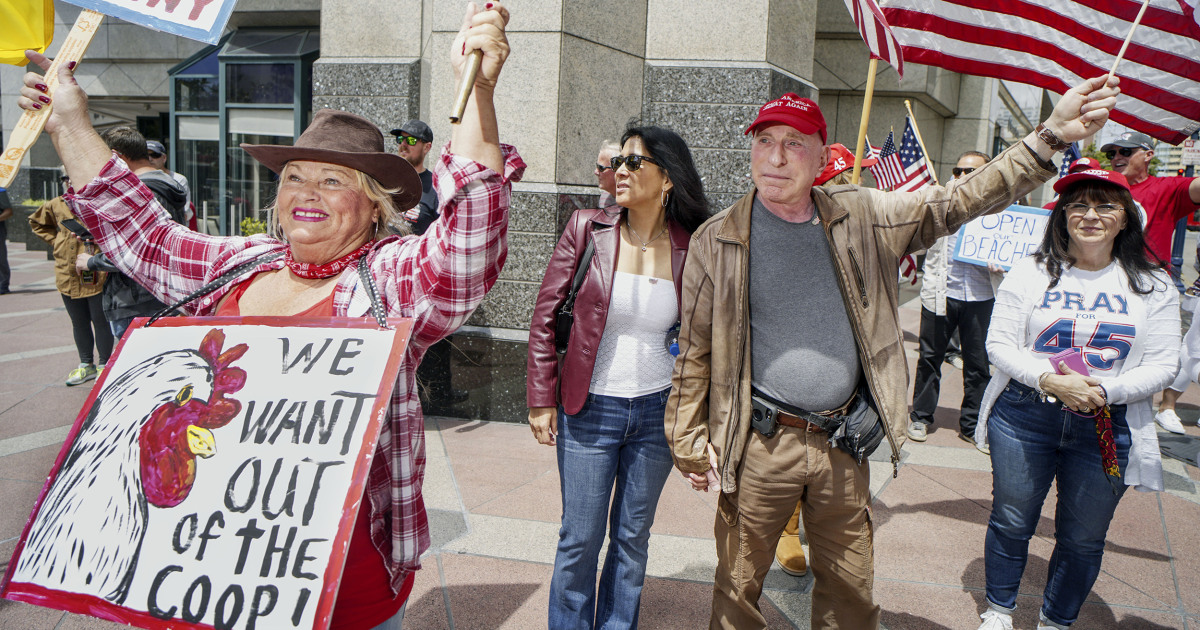 Counterprotesters try to mute message of stay-at-home opponents