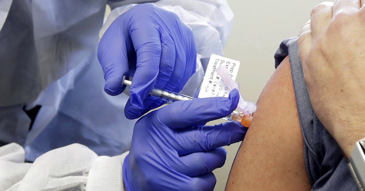 Coronavirus vaccine test opens with 1st doses