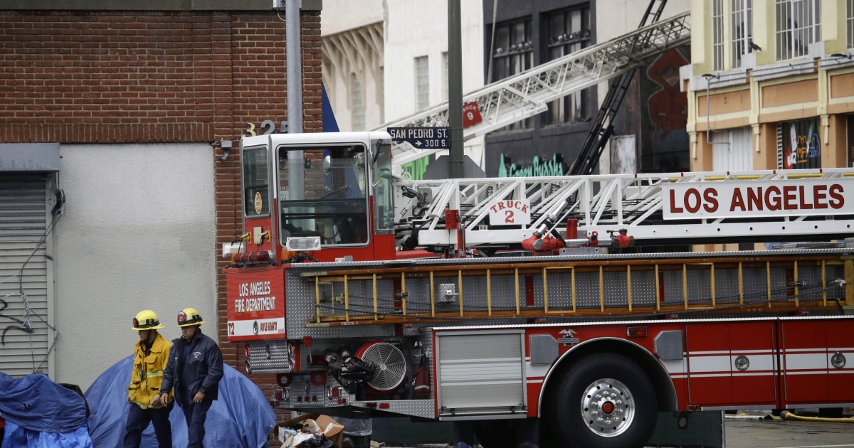 Four firefighters remain in hospital after Los Angeles explosion