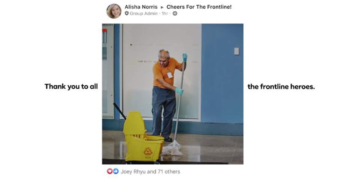 A feel-good ad from Facebook boasts a coronavirus group. But it's not ...