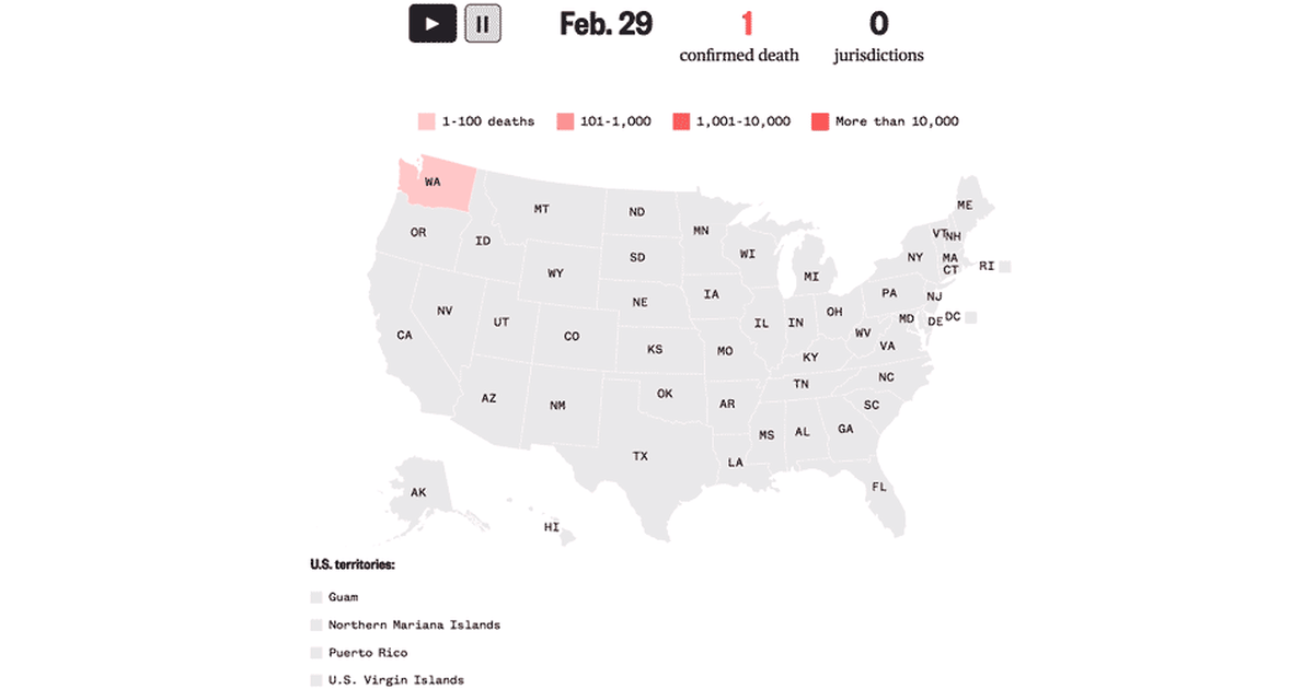 Graphic: See the U.S. coronavirus death toll hit 100,000 with this ...