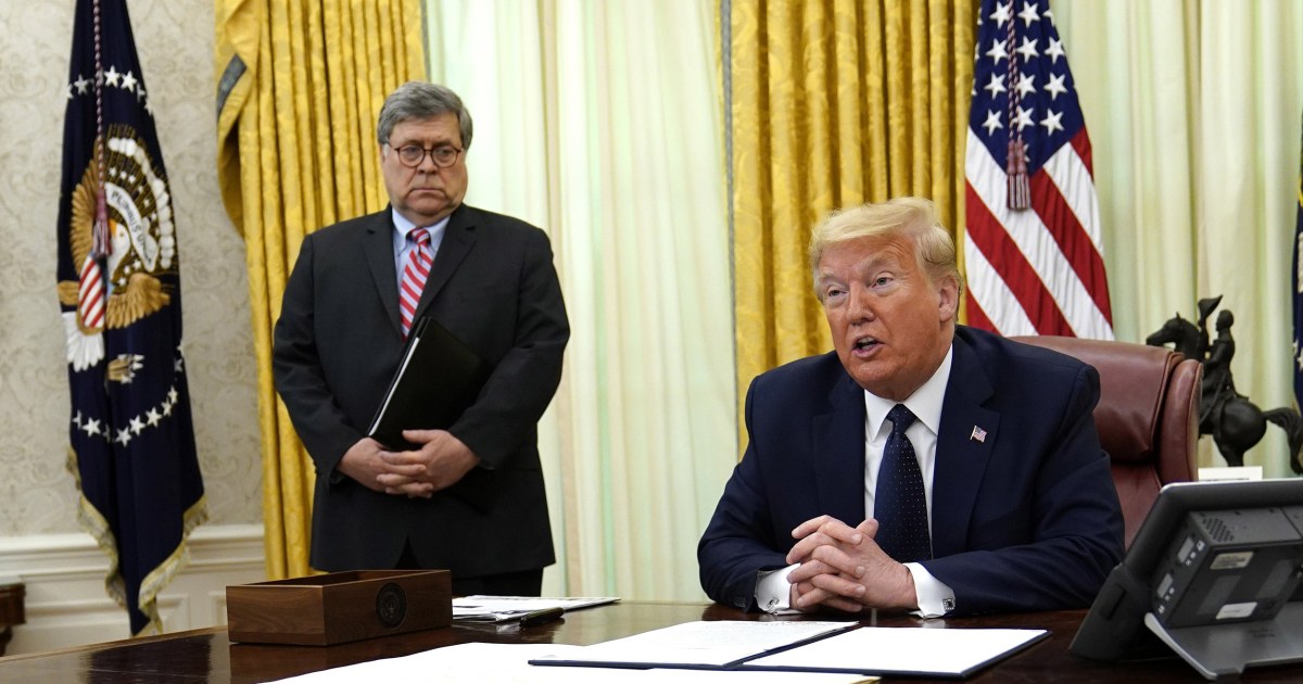 As protests rage, Trump to meet with Barr, governors after weekend of ...