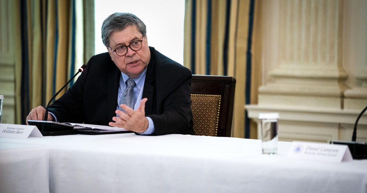 Barr claims defunding police would lead to 'vigilantism' in major ...