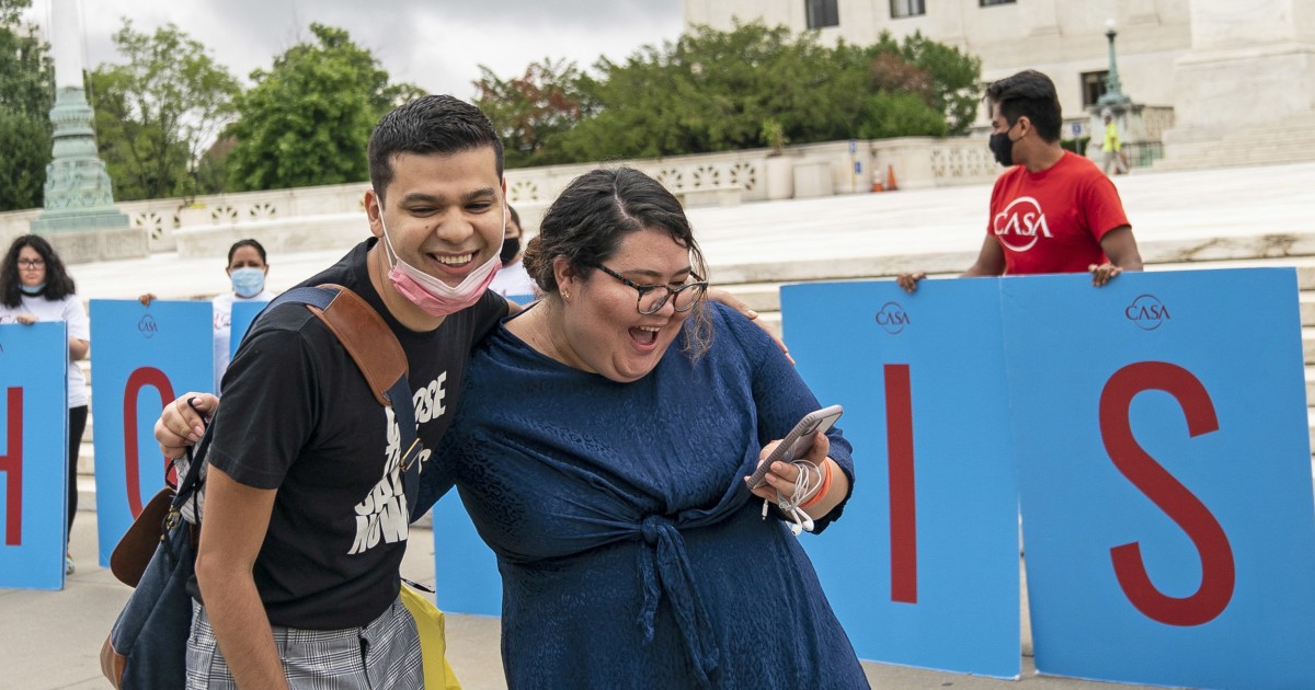 'Over the moon!': DACA recipients celebrate Supreme Court decision