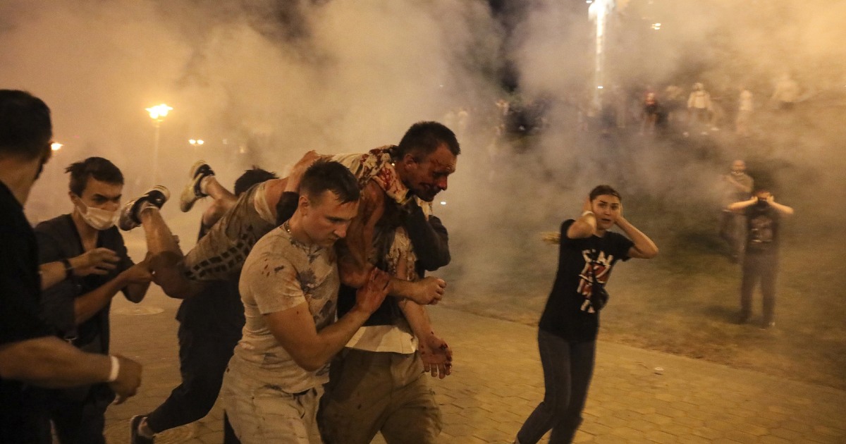 Protests, violent clashes in Belarus as ruler cracks down after ...