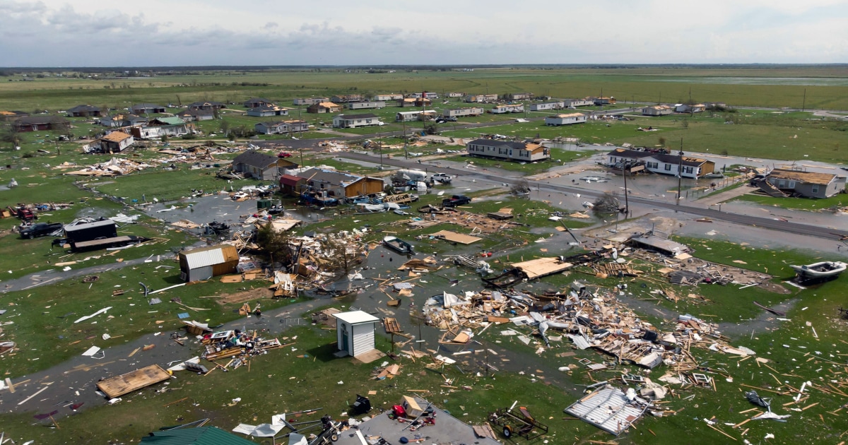 Dramatic drone video shows devastation in Louisiana in wake of ...