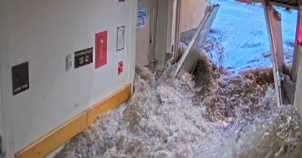 Video shows floodwaters surging through Massachusetts hospital that now ...