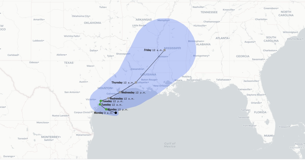 Map: Track the Beta storm system as it crosses Texas