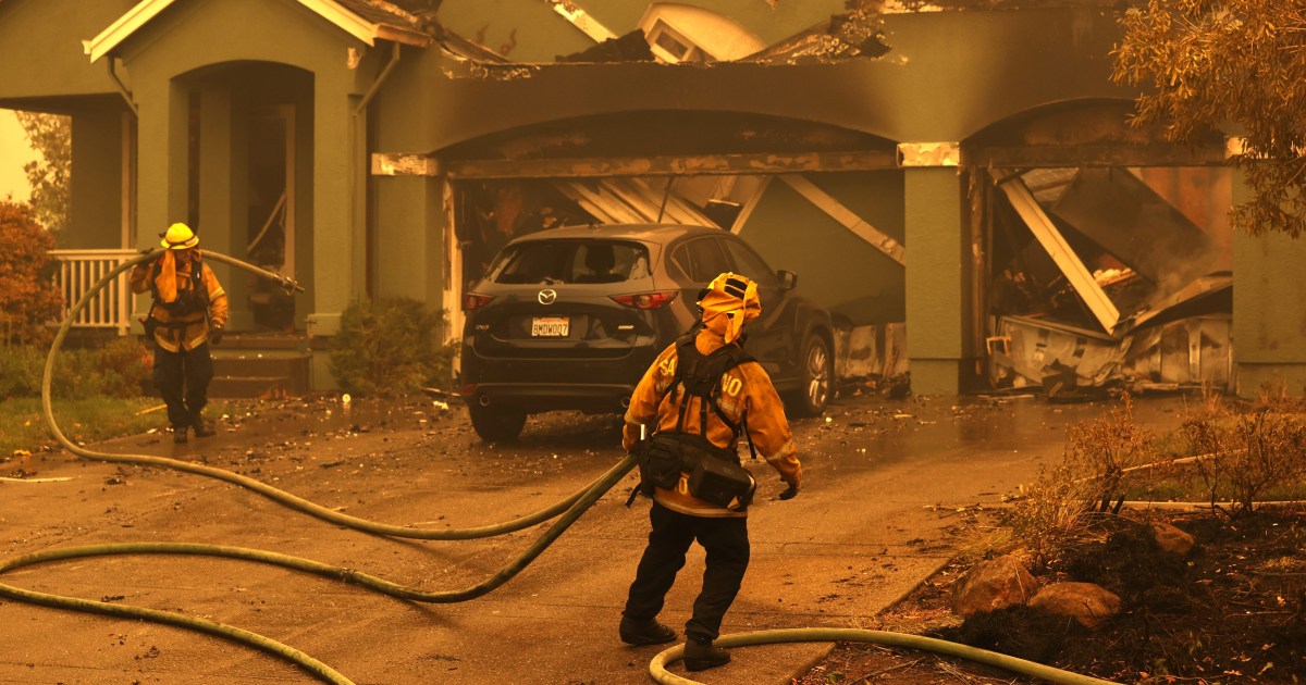 Drone video captures the devastation left behind by the fires in ...