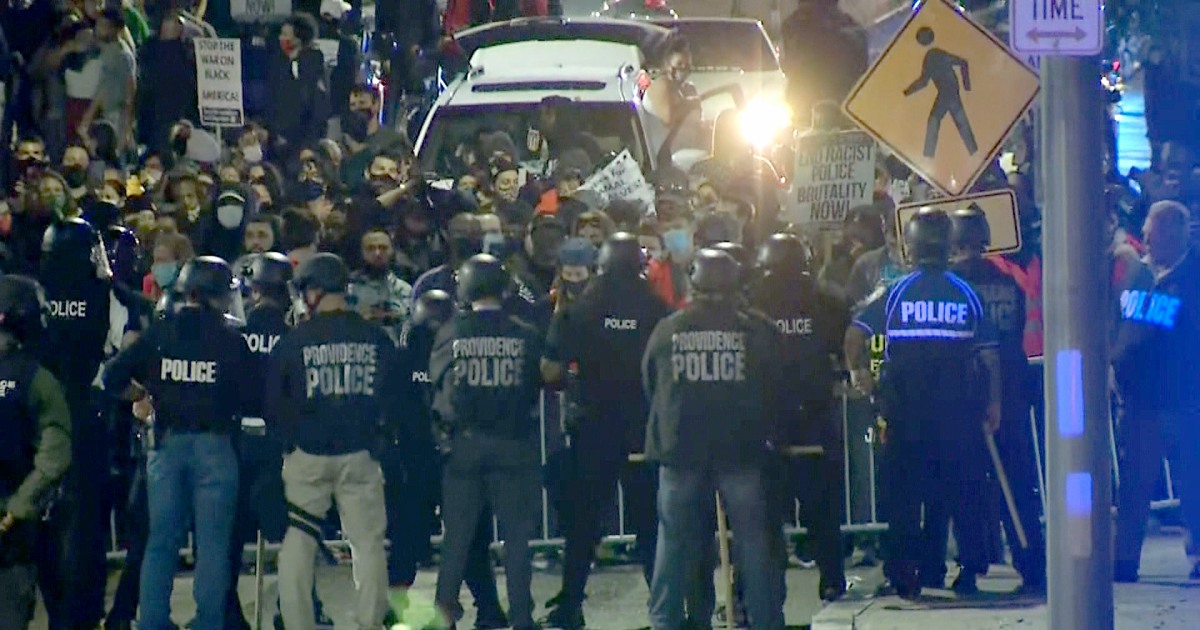 Protests roil Providence after moped crash that witnesses say involved ...