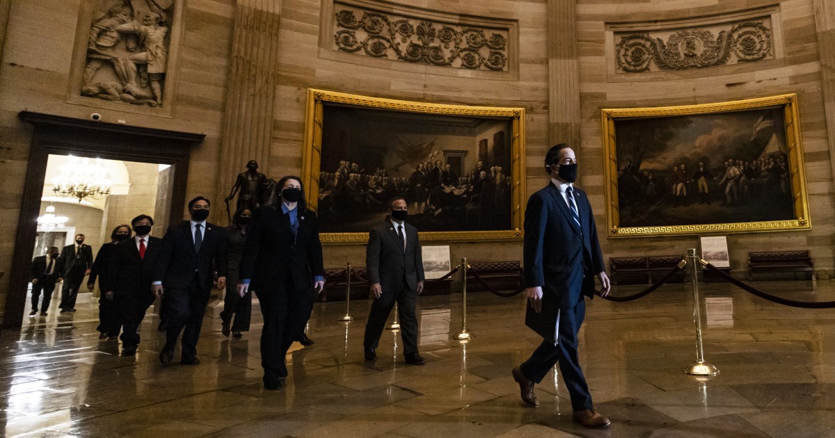 Most Senate Republicans back measure saying Trump impeachment trial is ...