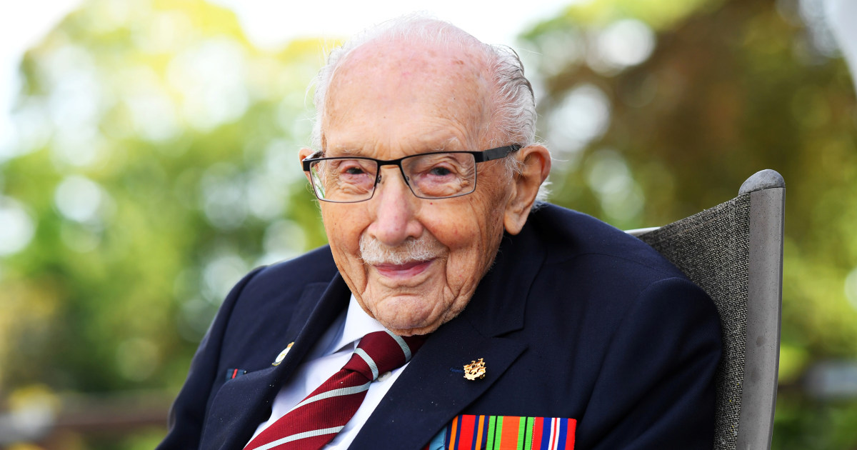 'Captain Tom,' 100-year-old vet who raised millions for U.K. health ...