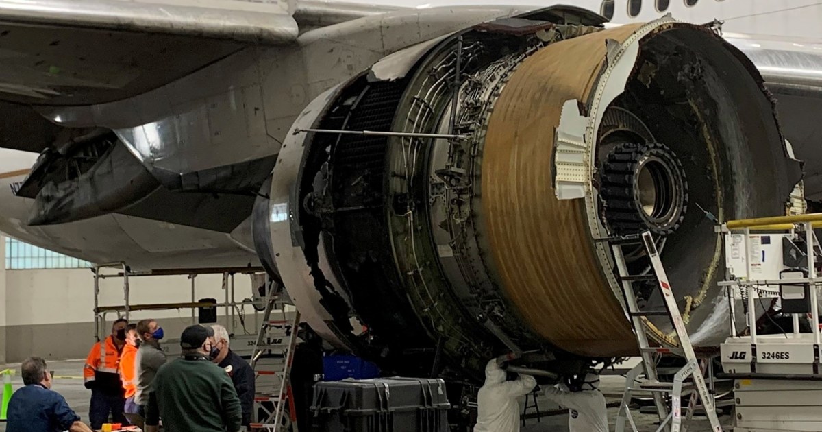 Damage to United Boeing 777 engine consistent with metal fatigue, NTSB says