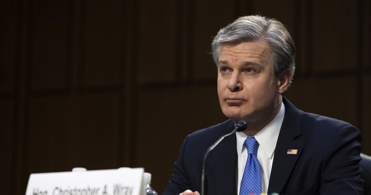 FBI Director Christopher Wray sheds little new light on domestic ...