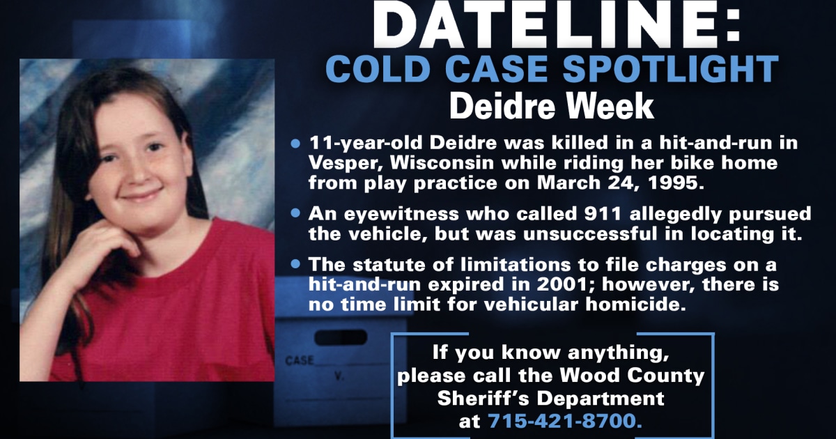 Wisconsin family hoping fresh eyes on investigation into 1995 hit-and ...