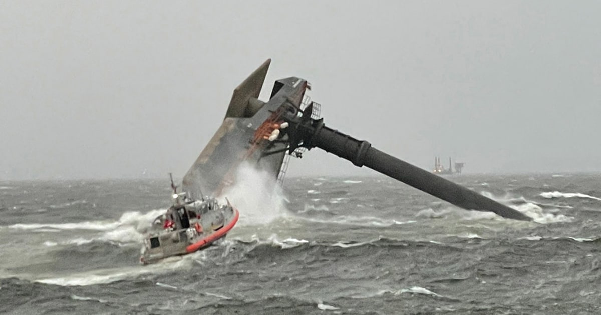 2 more unresponsive crew recovered after Louisiana ship capsizing