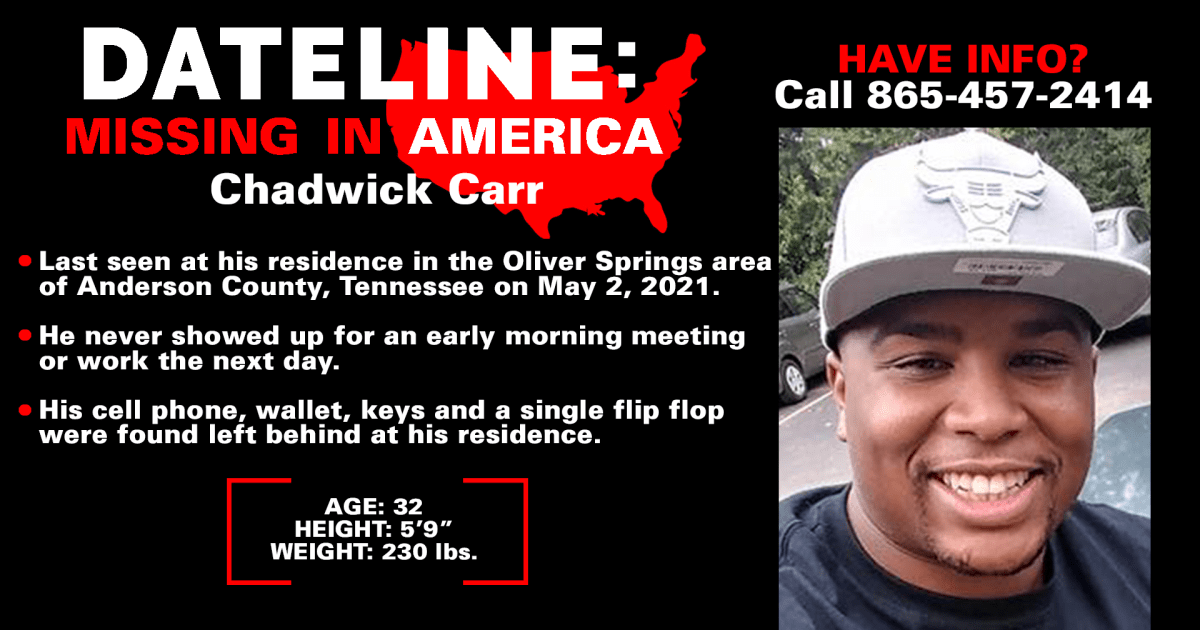 Family continues search for Tennessee man Chadwick Carr six weeks after ...