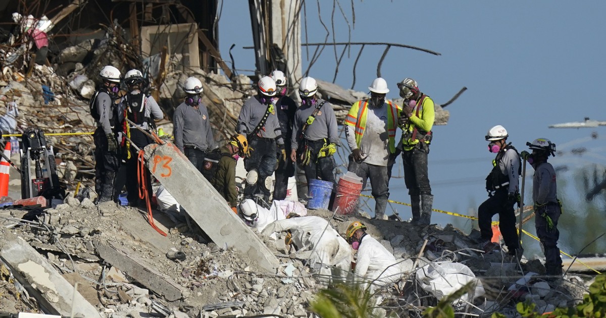 Search and rescue efforts resume in Miami condo building collapse