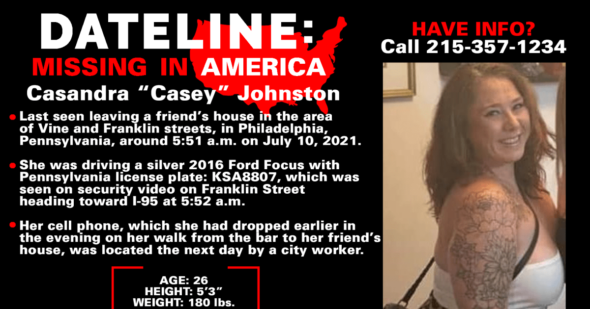 Family of missing Cassandra "Casey" Johnston refuses to give up search ...