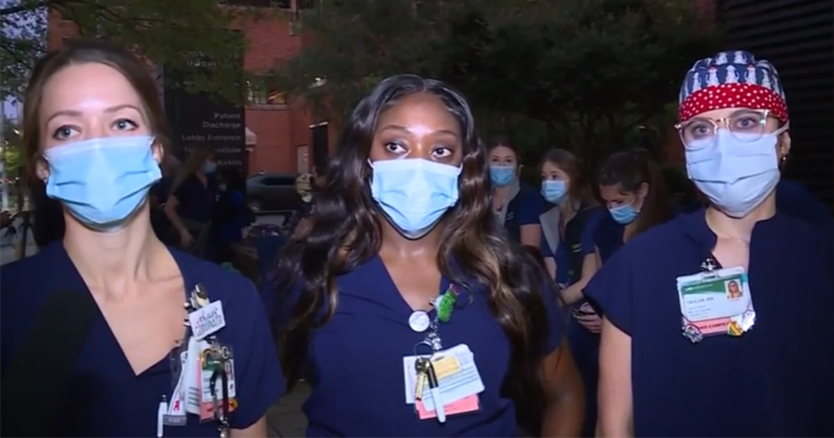 Alabama nurses stressed during latest Covid wave protest on Labor Day ...