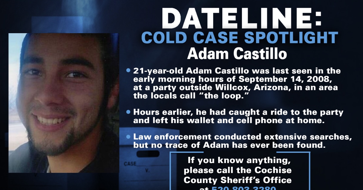 Sisters of Arizona man Adam Castillo missing since 2008 hoping renewed ...