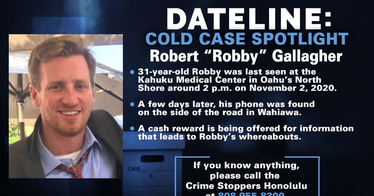 Family continues desperate search for Robby Gallagher who went missing ...