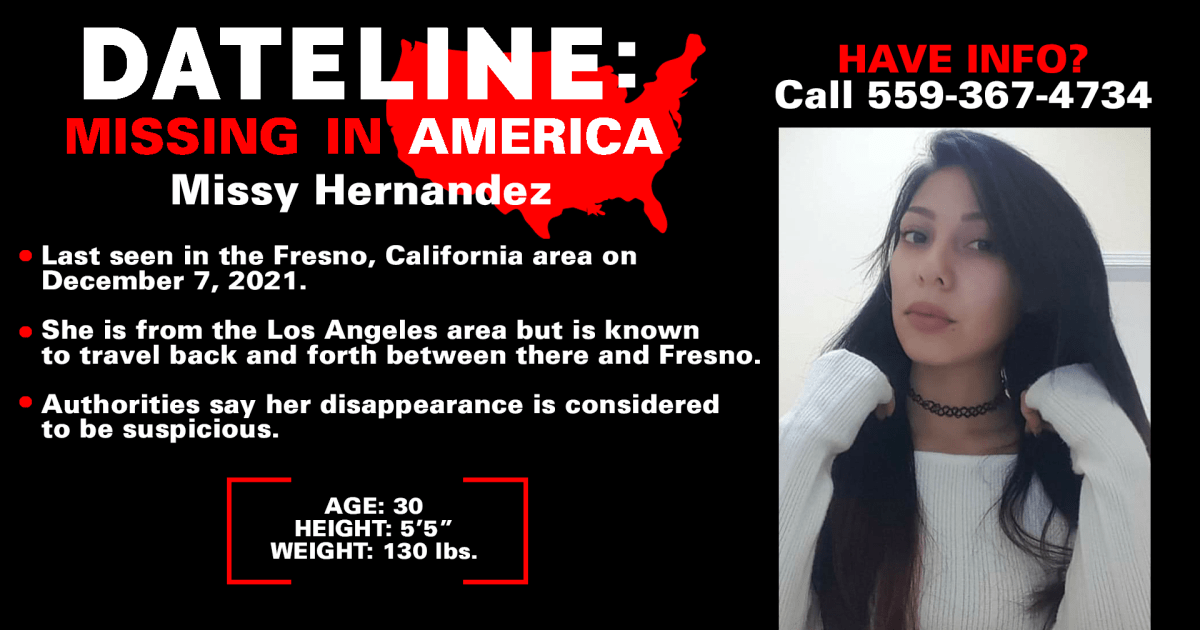 Family desperate for help in search for California woman Missy ...